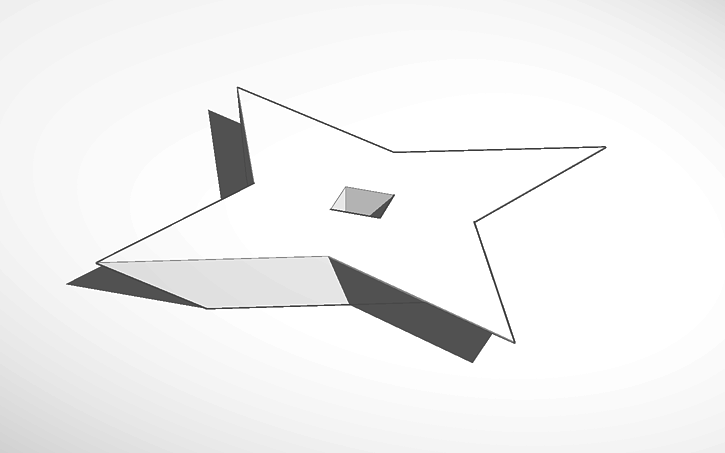 3D design ninja star - Tinkercad
