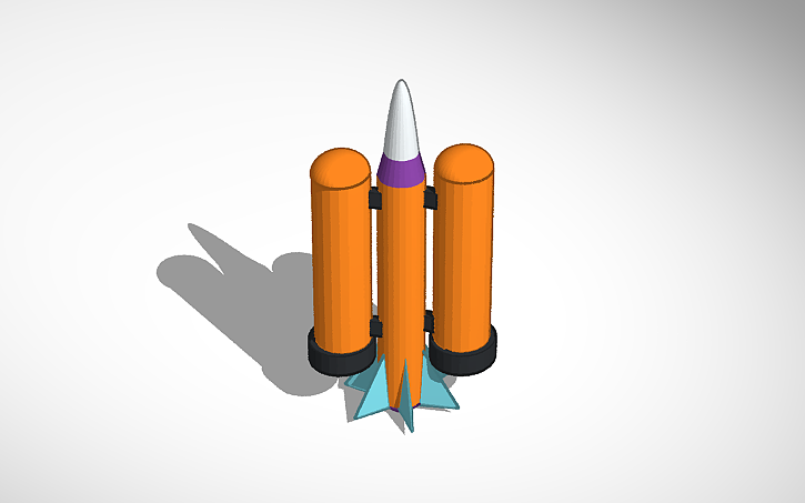 3D design Class Project: Rocket | Tinkercad