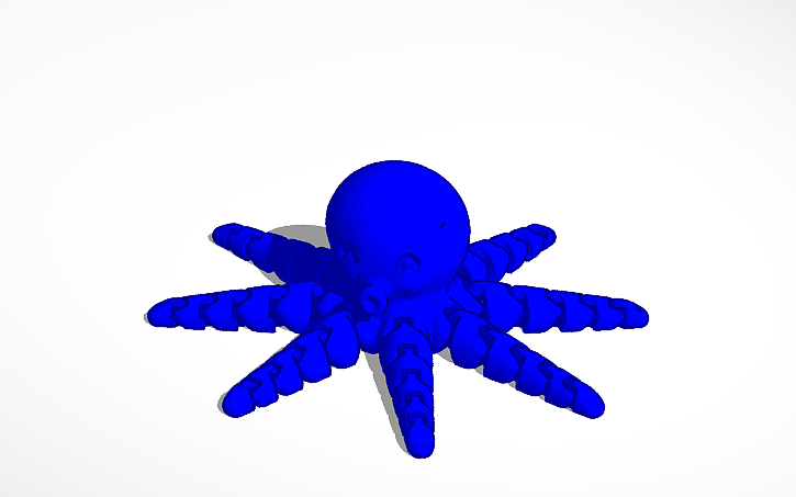 3D design Copy of Articulated octopus - Tinkercad