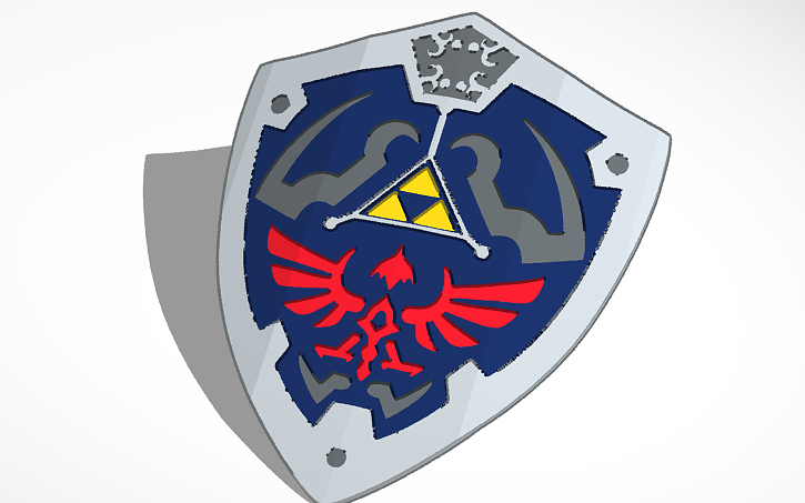 3d Design Hylian Shield Tinkercad