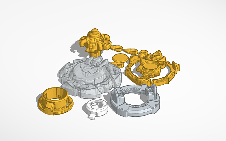 3D design B-15/07 Treptune Heavy Claw - Beyblade Burst Model - Tinkercad