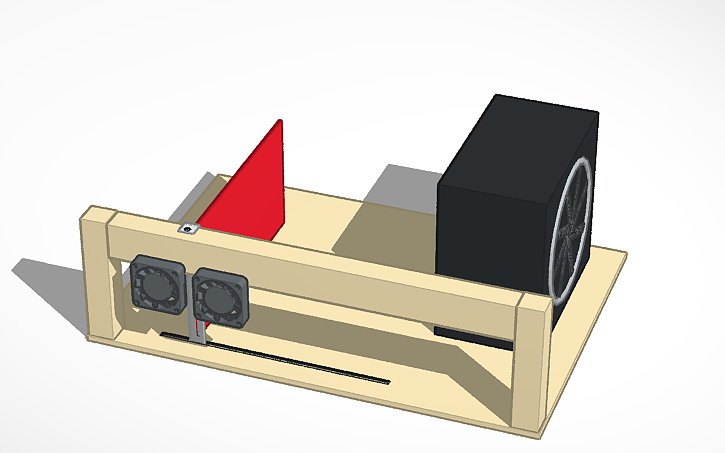 3D design Mining Rig, Wood - Tinkercad