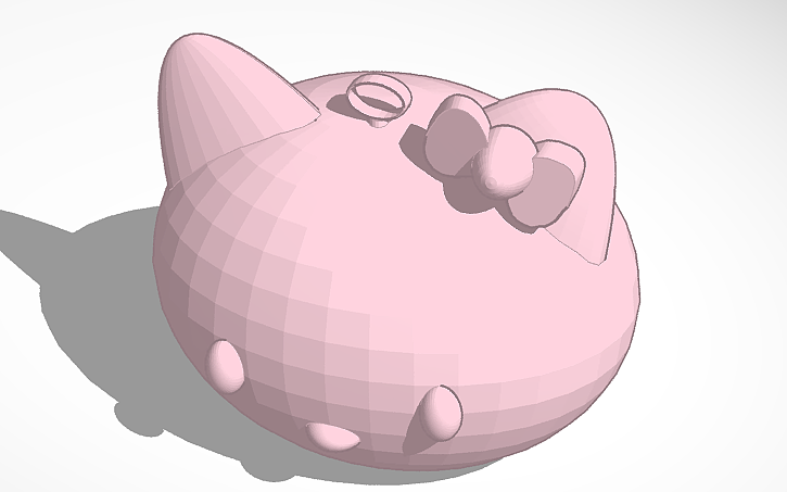 3D design hello kitty :) - Tinkercad