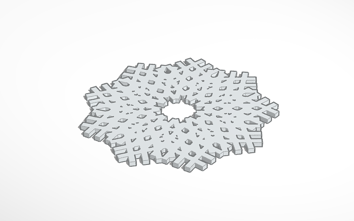 3D design Snowflake - Tinkercad