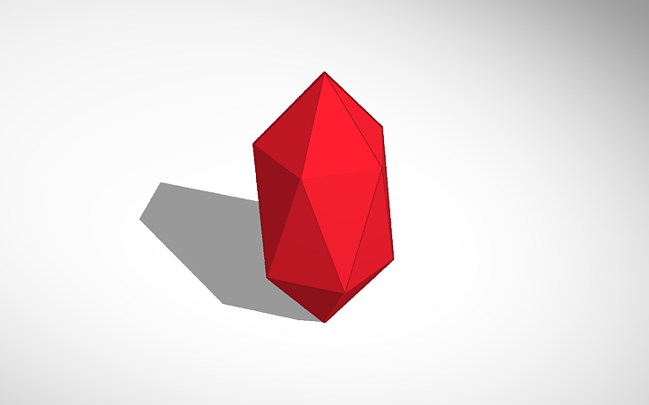 3D design ruby - Tinkercad