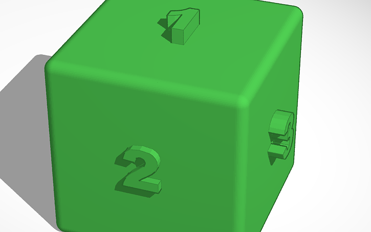 3D design 1D 09 Task 1 Dice | Tinkercad