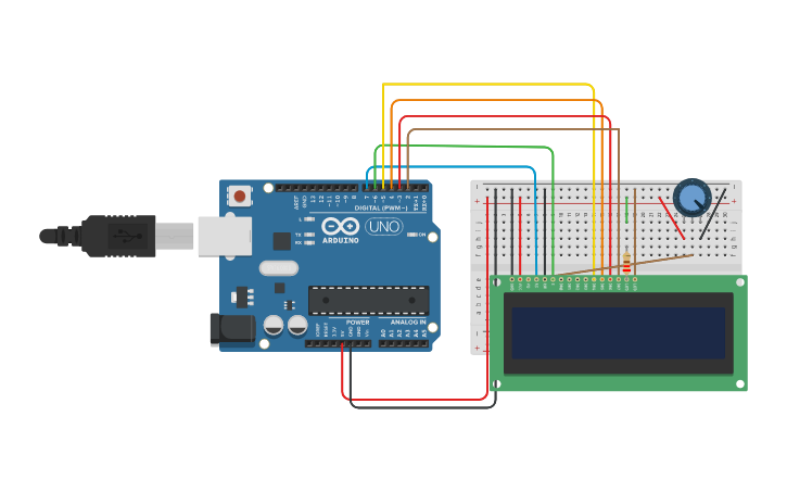 Circuit design Pantalla LCD arduino Miriam - Tinkercad