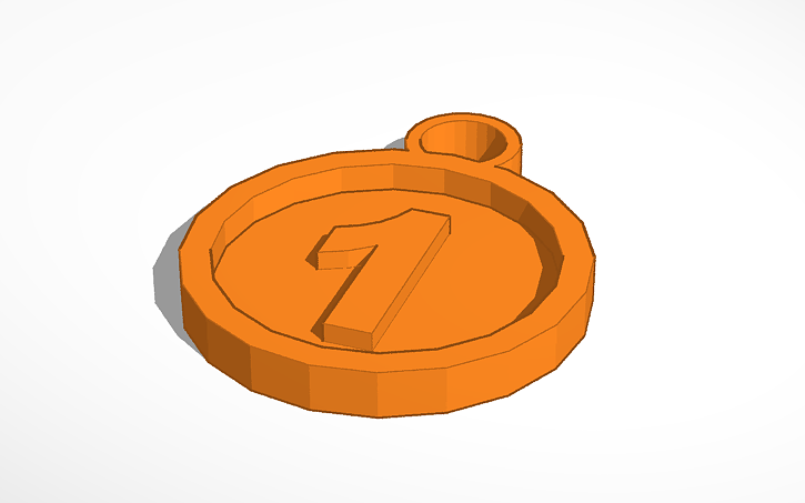 3D design Medalla - Tinkercad