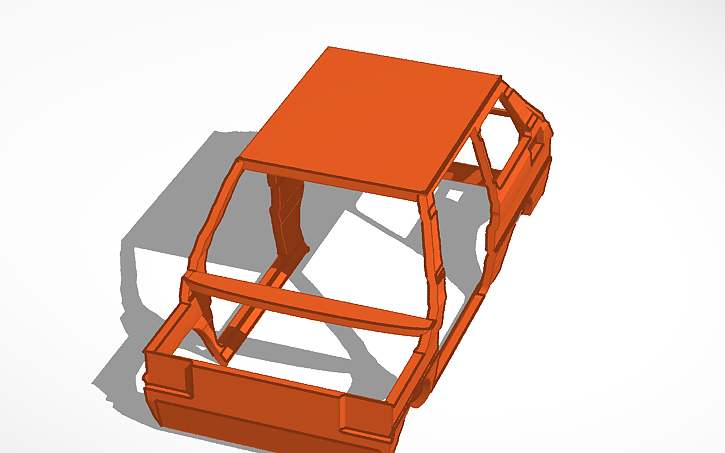 3D design Demonstration I'm working to a Fiat 126p - Tinkercad
