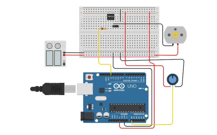 Circuit design Bomba de Água - Tinkercad