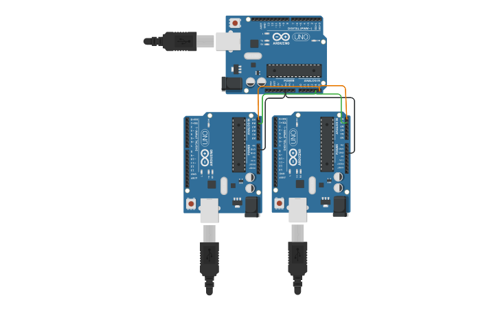 Circuit design 1 Master - 2 slaves.V2 - Tinkercad