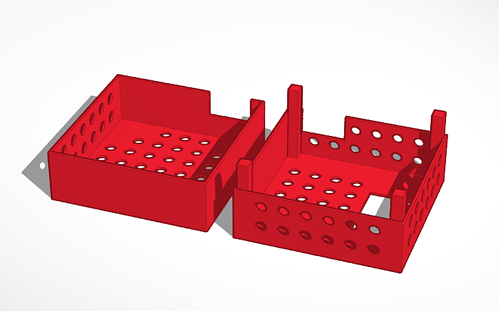 3D design Sensor Box with OLED Display - Tinkercad