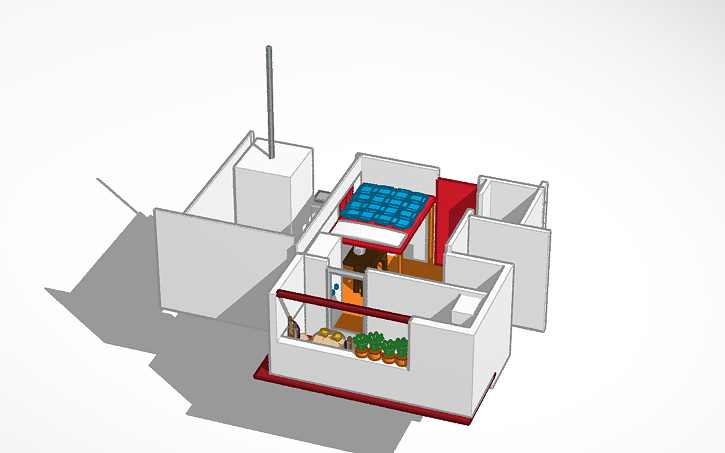 3D design Copy of House w/ Interior (original) | Tinkercad