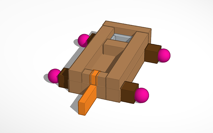 3D design The Mousetrap Car 2 | Tinkercad