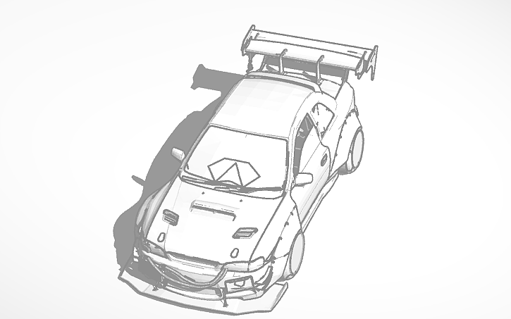 3D design 1998 Subaru - Impreza 22B STi Rocket Bunny * - Tinkercad