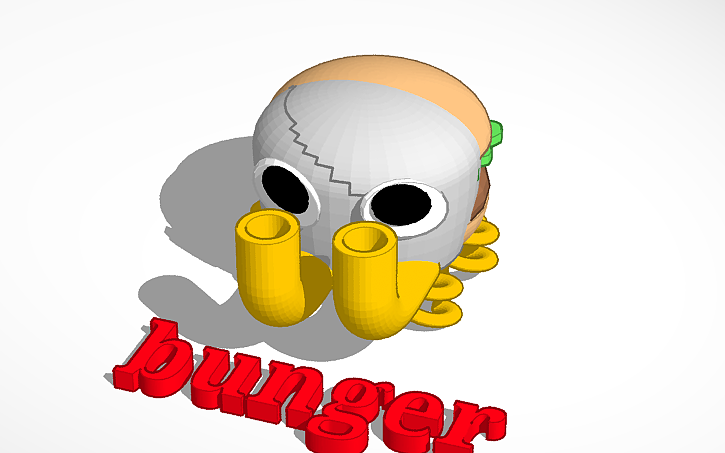 3D design bunger - Tinkercad