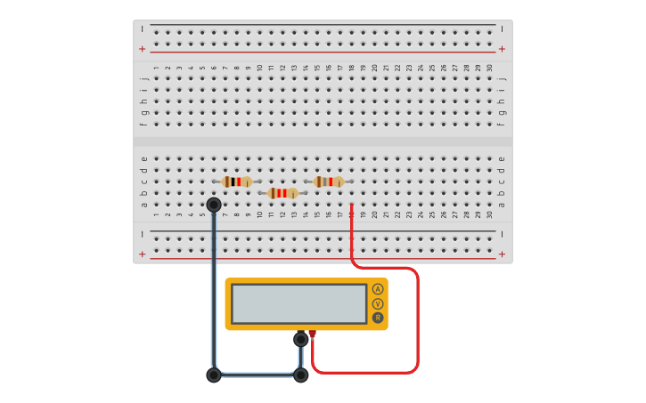 Circuit design Resistors in Series 1 | Tinkercad