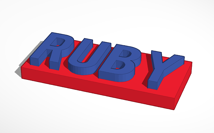 3D design ruby | Tinkercad