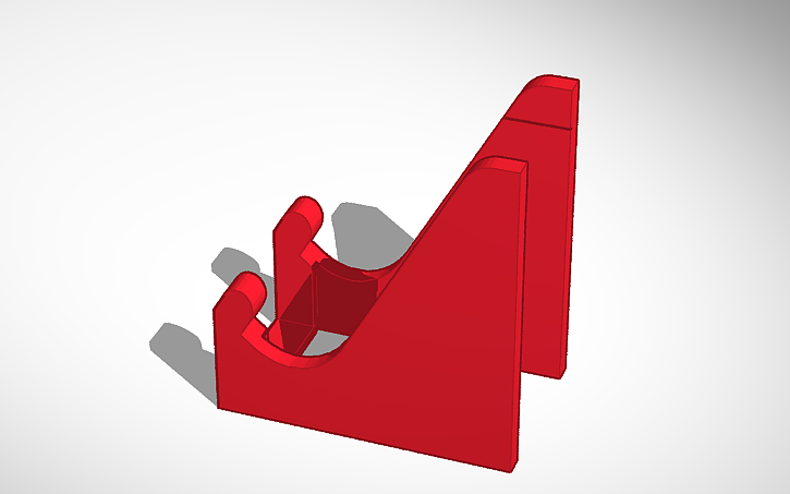 3D design phone stand - Tinkercad