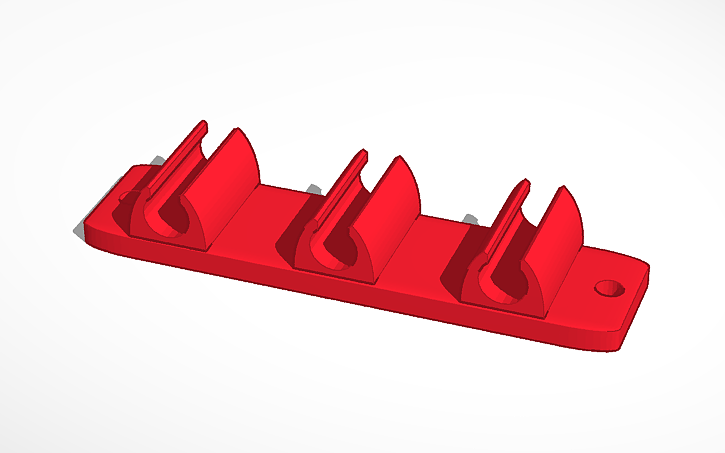 3D design cable holder - Tinkercad