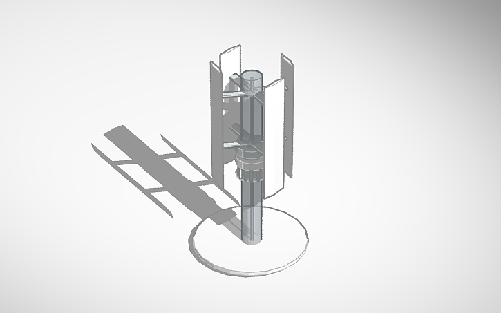 3D design MagLev Vawt - Tinkercad