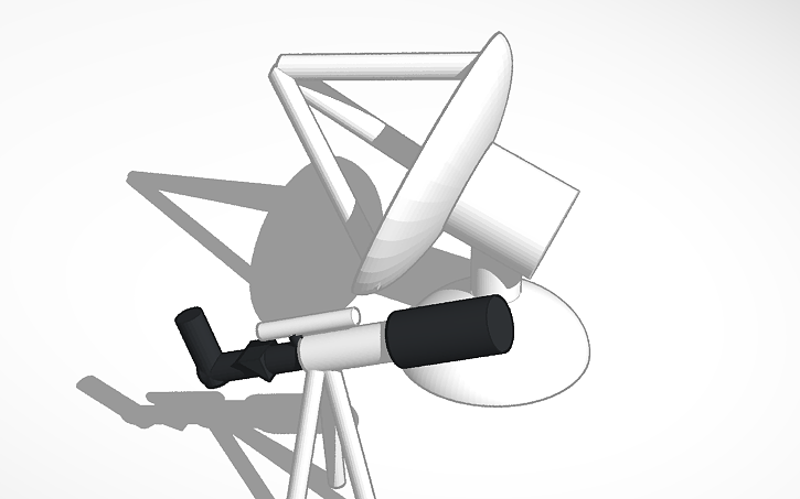 3d Design Telescope And Radar Tinkercad
