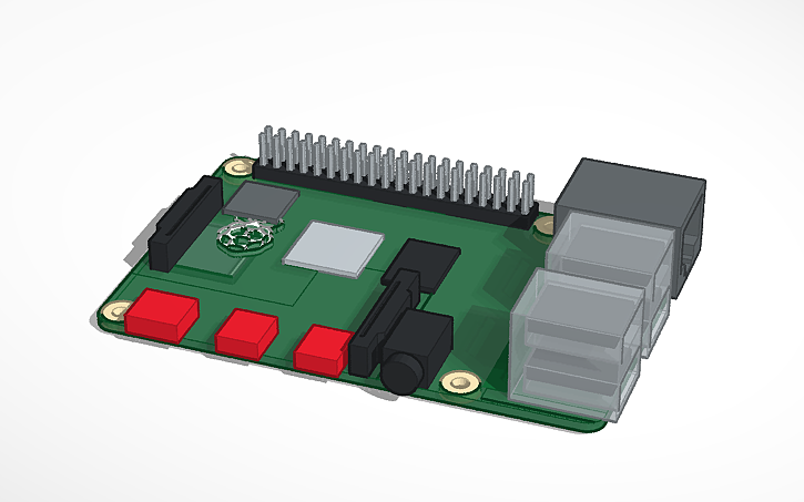 3D design Raspberry Pi 5 - Tinkercad
