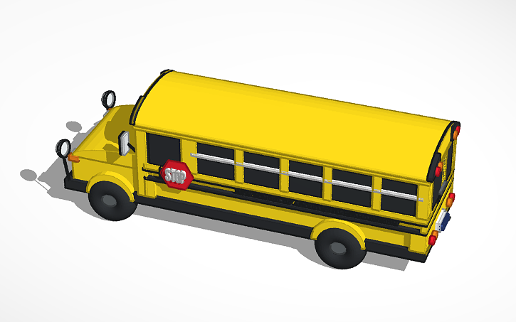3D design school bus - Tinkercad
