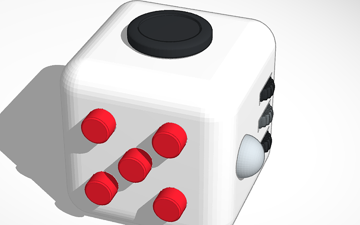 3D design Fidget Cube - Tinkercad