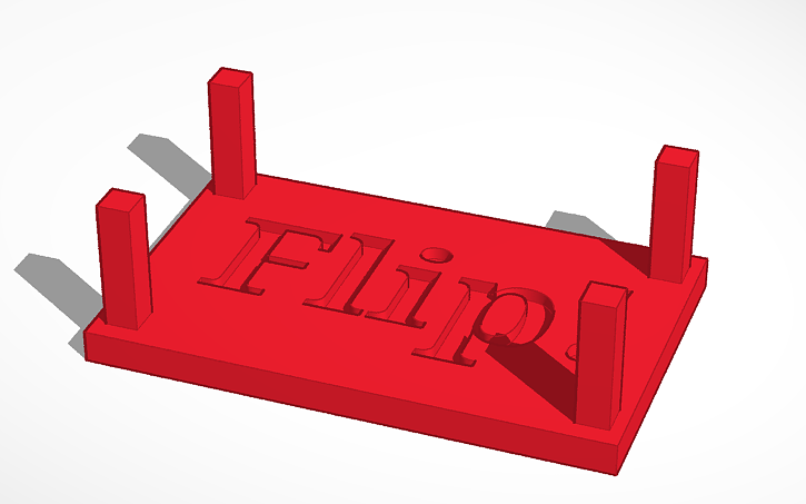 3D design Table for Flipping - Tinkercad
