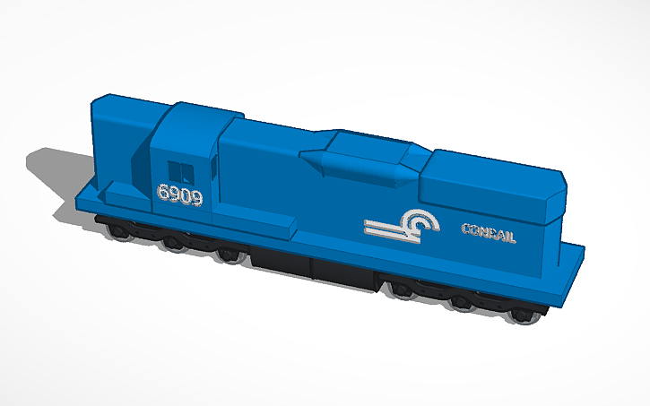 3D design EMD SD9 Conrail #6909 wip | Tinkercad