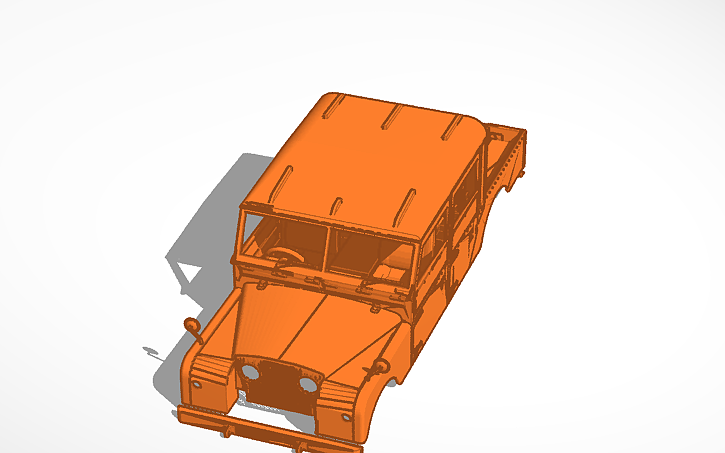 3D design 3D print Series 2 Land Rover - Tinkercad