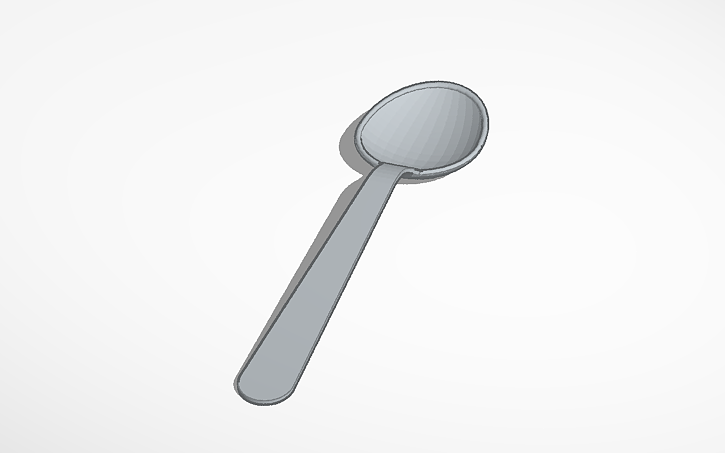 3D design Spoon - Tinkercad