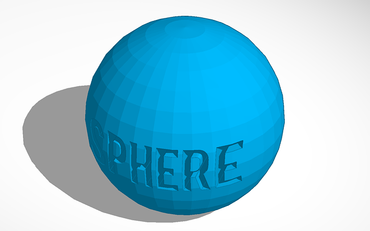 3D design Sphere - Tinkercad