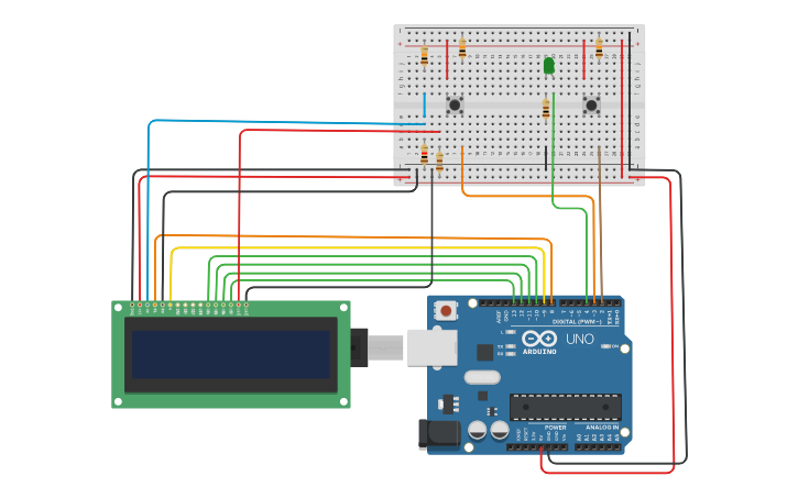Circuit design Cronômetro - Tinkercad