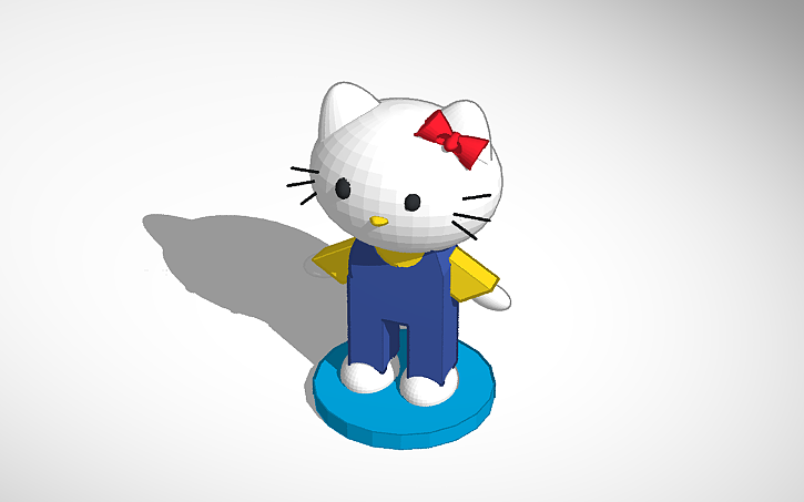 3D design hello kitty - Tinkercad
