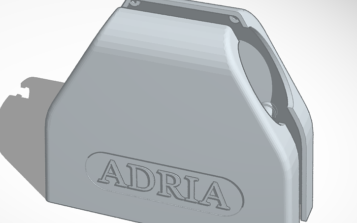 3D design adria roof rack cover - Tinkercad