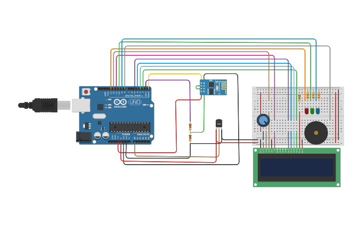 Circuit design IOT Project | Tinkercad