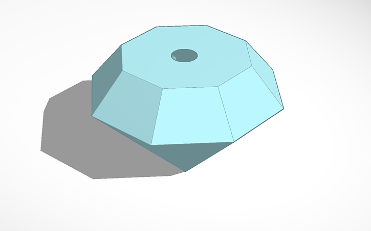 3D design hex dome - Tinkercad