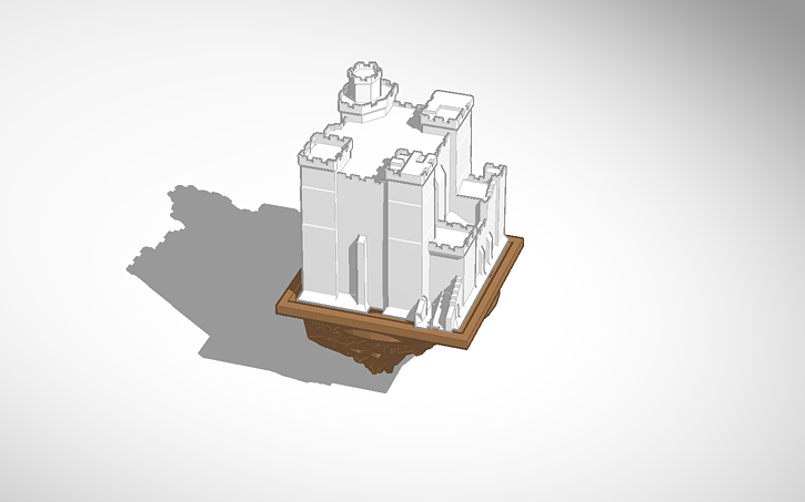 3D design Flying Island Castle - Tinkercad