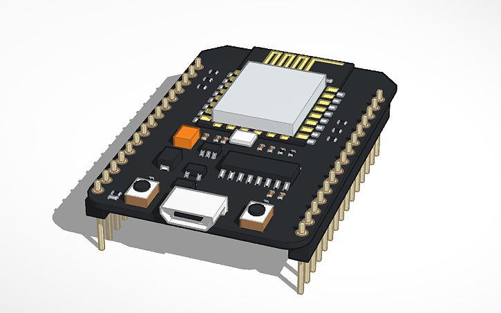 3d Design Esp8266 Devkit V0 9 Tinkercad