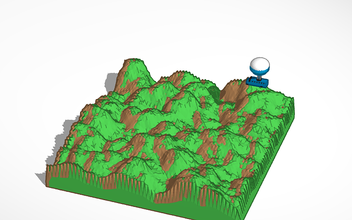 3D design Fortnite map - Tinkercad
