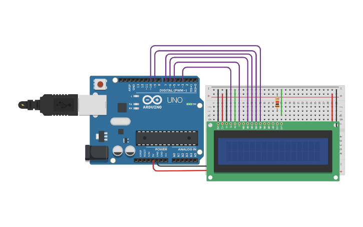Circuit design Hello world - Tinkercad