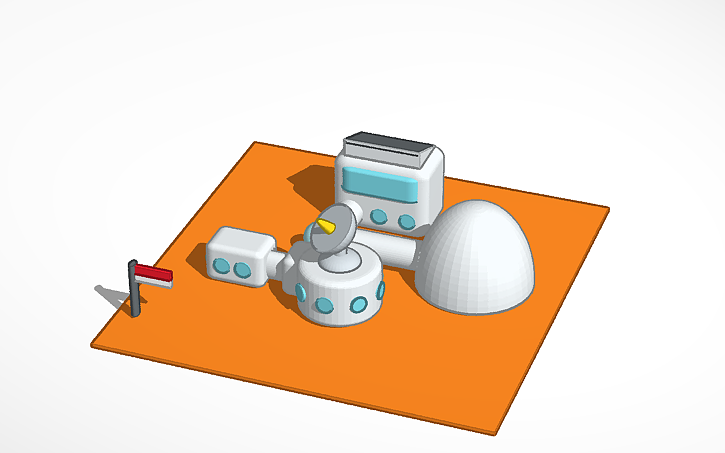 3D design (Advance) Martian Base | Tinkercad