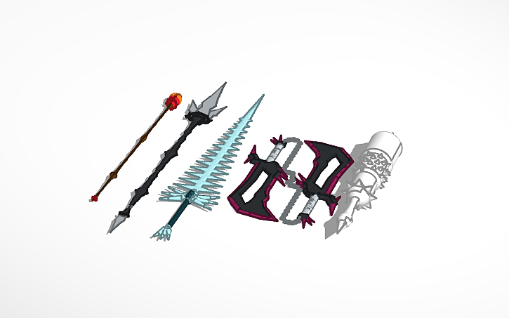 3D design The Anthro Pokemon Furry Girl's Weapons | Tinkercad