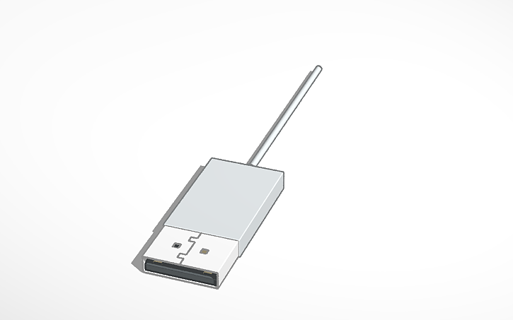 3D design USB Cable - Tinkercad