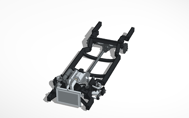 3D design finished grand national chassis - Tinkercad