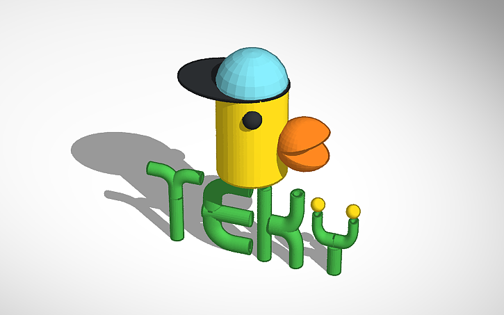 3D design Logo TEKY - Võ Thái Sơn | Tinkercad