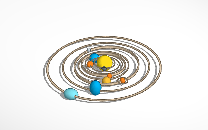 3D design solar system - Tinkercad