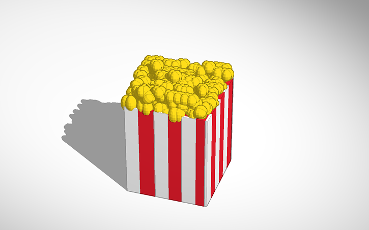 3D design Popcorn - Tinkercad